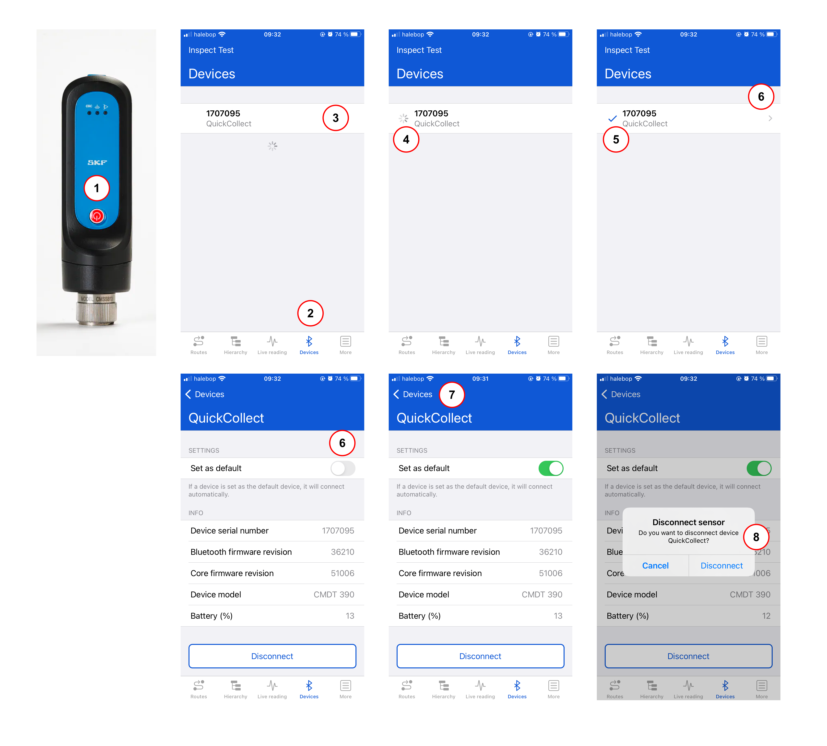 How can I connect to the QuickCollect sensor? – Enlight Centre