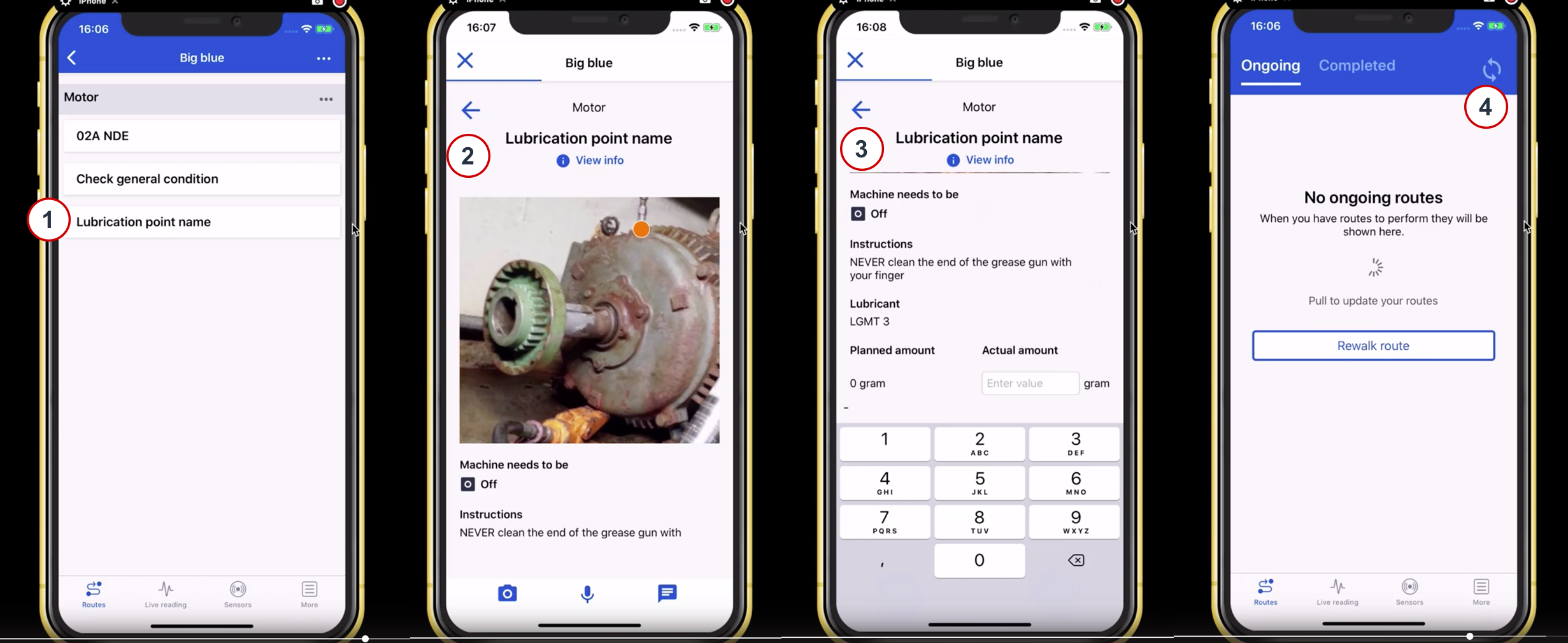 How do I set up a route for manual lubrication? – Enlight Centre
